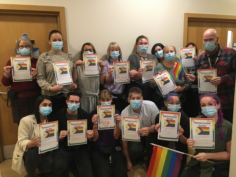 Cygnet Hospital Sheffield celebrate National Coming Out Day - Cygnet