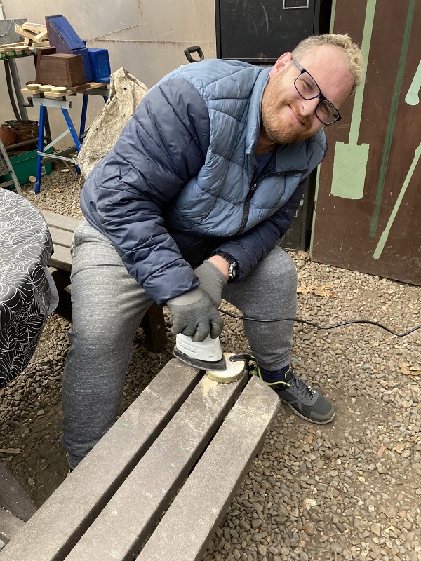 Gardening Project's Winter Wood Work arts and crafts - Cygnet