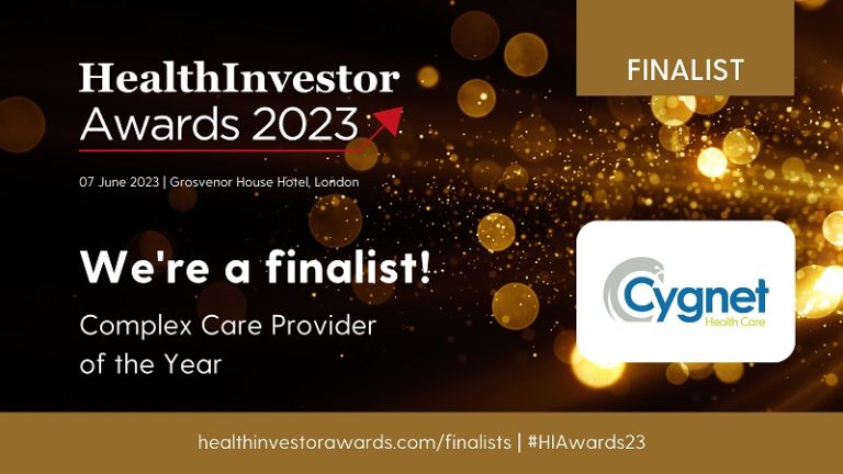 Cygnet Health Care shortlisted for two HealthInvestor Awards - Cygnet
