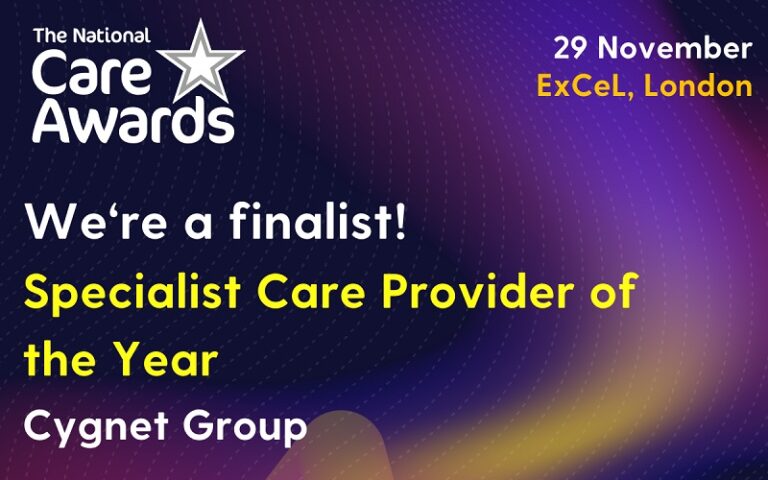Cygnet shortlisted in National Care Awards - Cygnet
